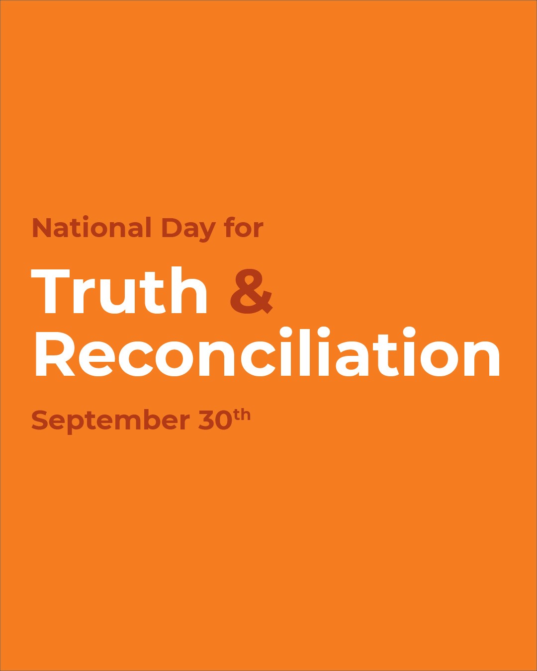 National Day for Truth and Reconciliation – a time to reflect